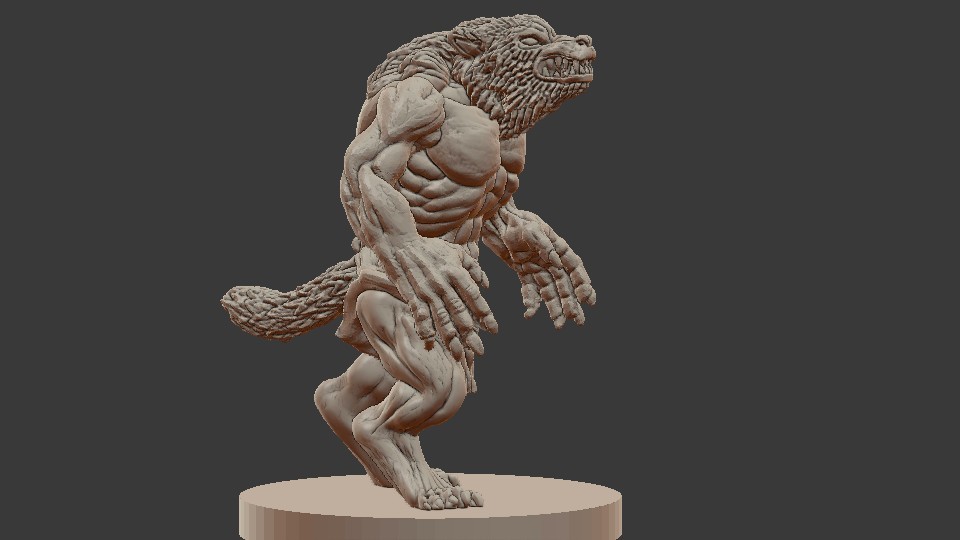 Free 3D file Wolfman 👹・3D printing template to download・Cults