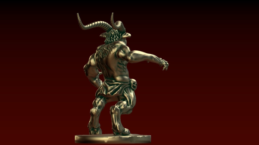 Free 3D file The Horned One・3D printer model to download・Cults