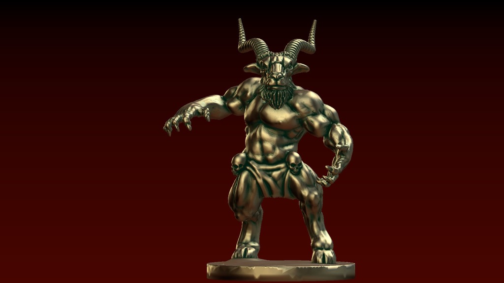 Free 3D file The Horned One・3D printer model to download・Cults