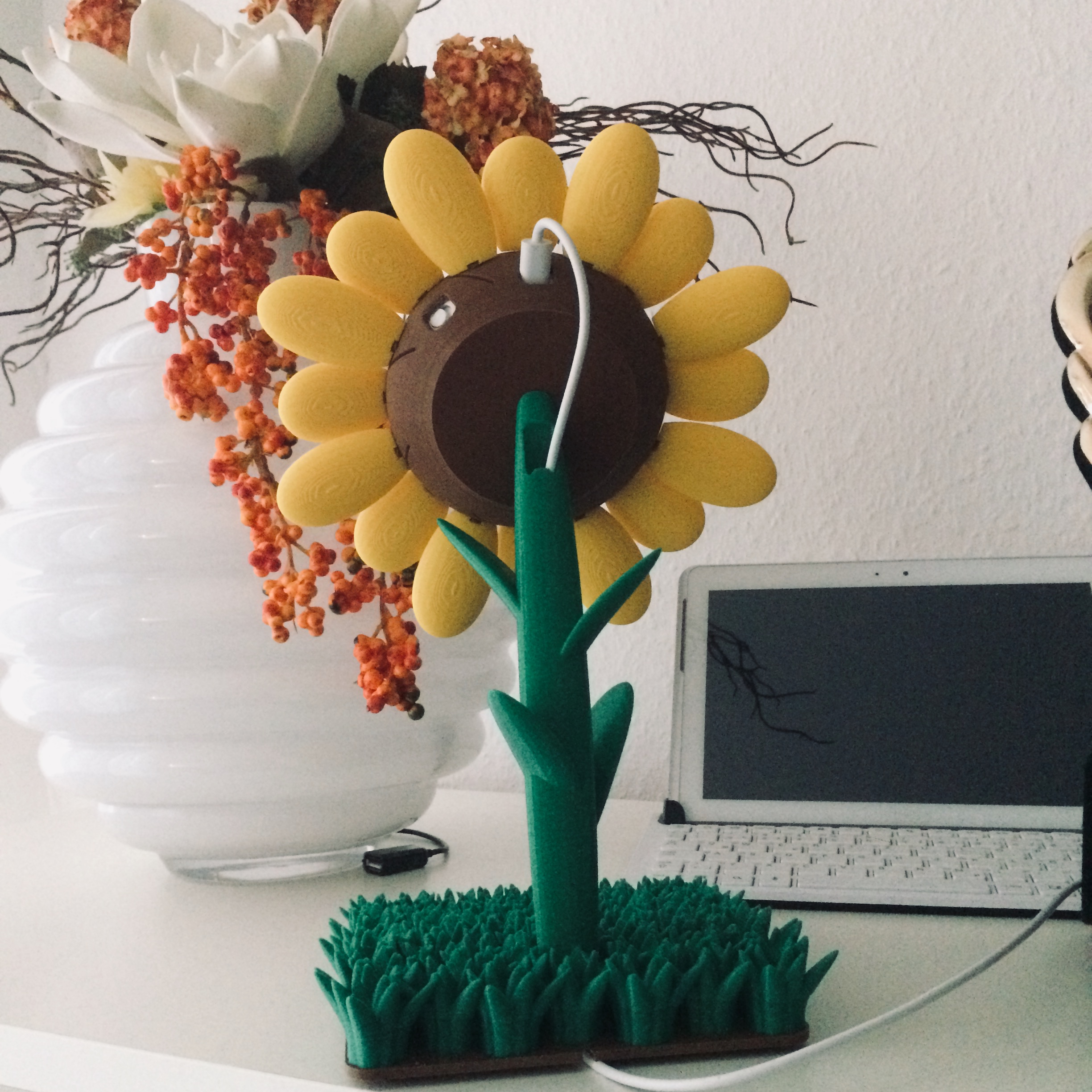 Free STL file Google Home Mini Sunflower・3D print design to download・Cults