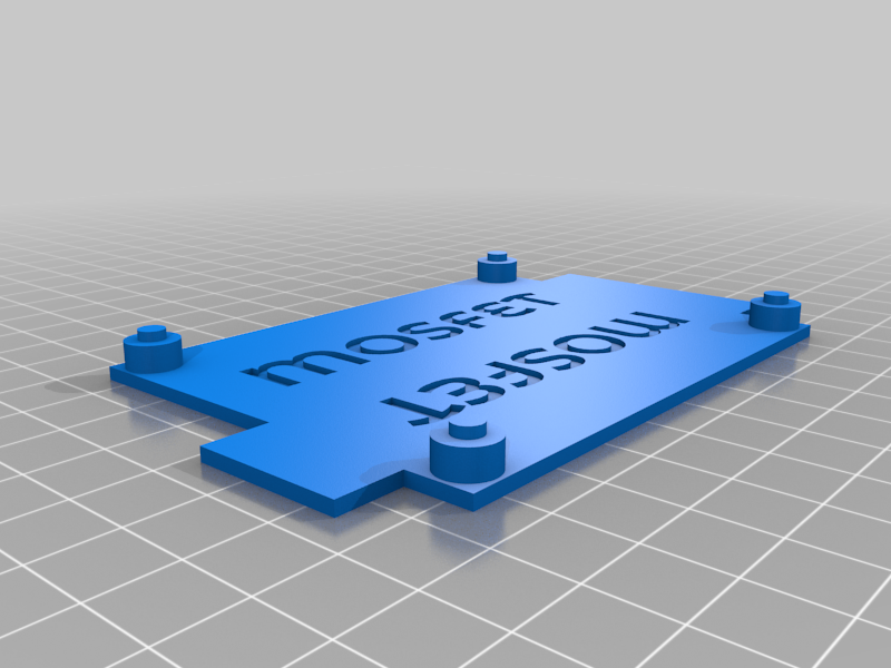 Free STL file Mounting plate for heatbed mosfet 🔧・3D printing idea to ...
