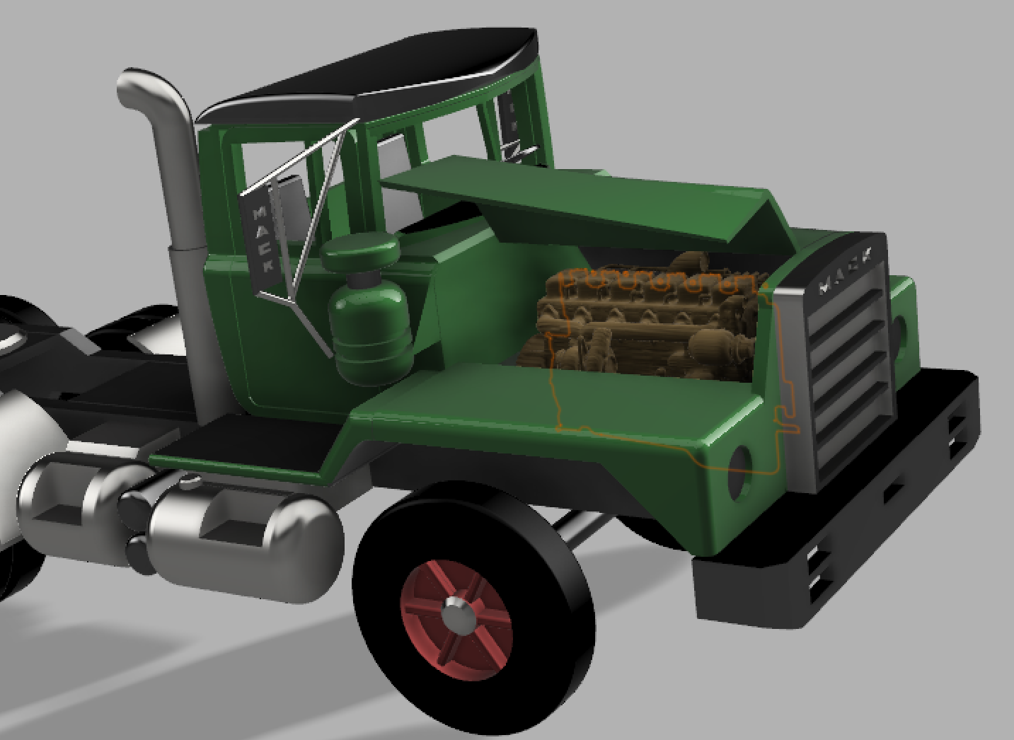 Free STL file (Detailed) 1968 Mack DM-800 Desk Model 🚐・3D printer model ...