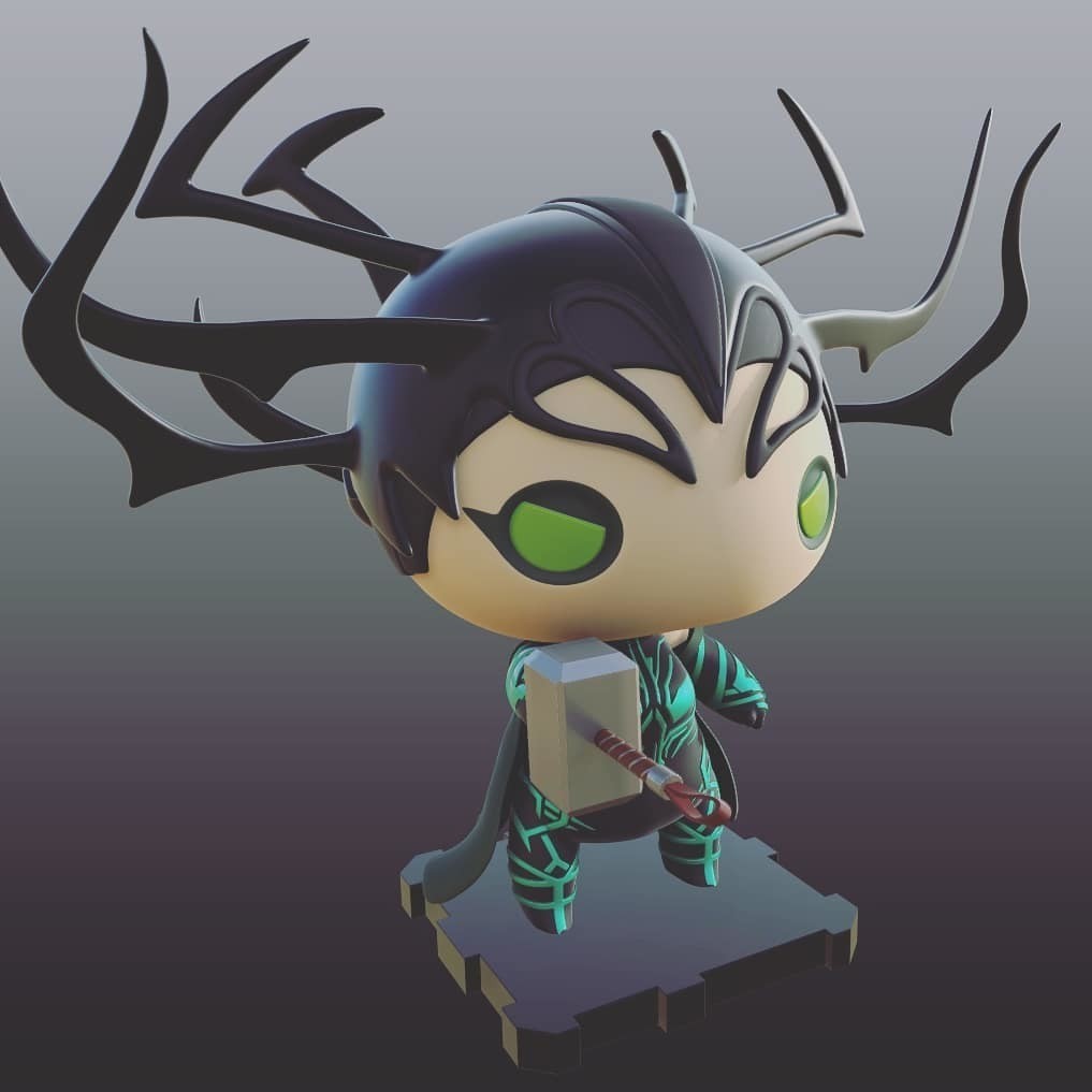 Fichier STL gratuit Hela (Thor Ragnarok)・Design imprimable en 3D à ...