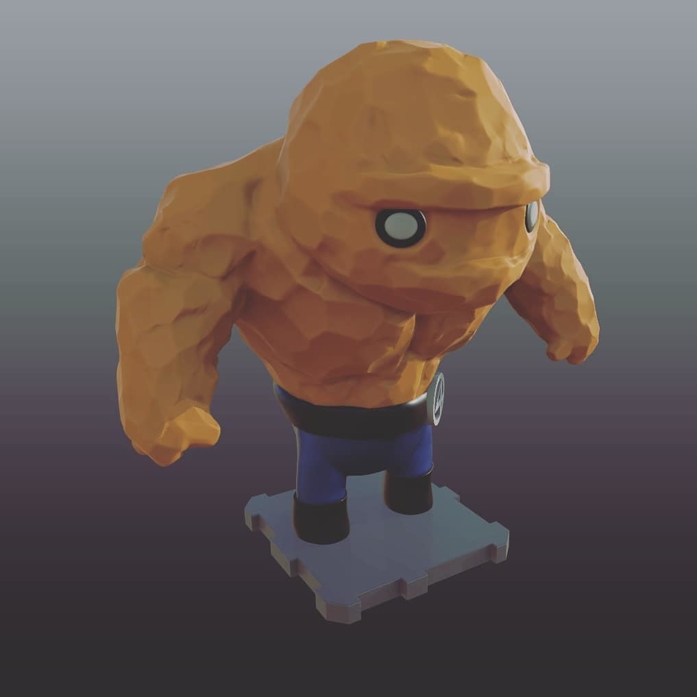 Free STL file Fantastic4 The Thing・3D print design to download・Cults