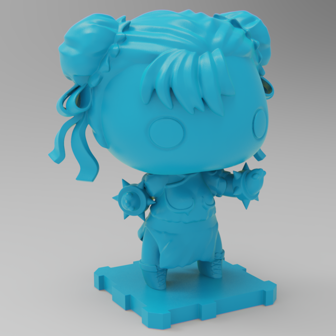 Free STL file Street Fighter CHUN LI・3D printer model to download・Cults