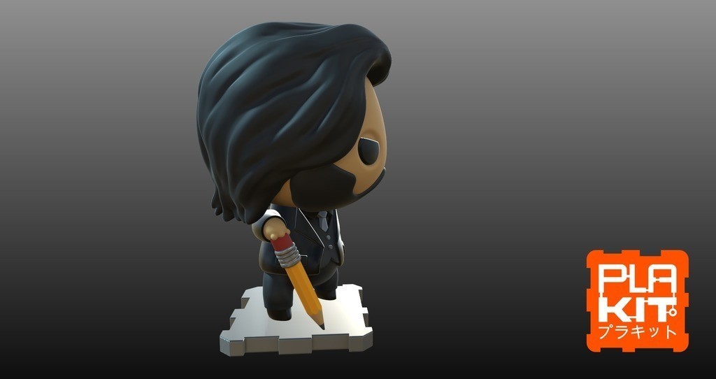 Free STL file John Wick (Gun & Pencil) [FIX] 🔫・Object to download and ...