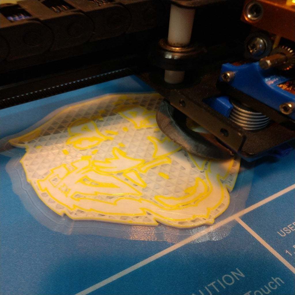 Free STL file LSU Multi Color Coaster・Model to download and 3D print・Cults