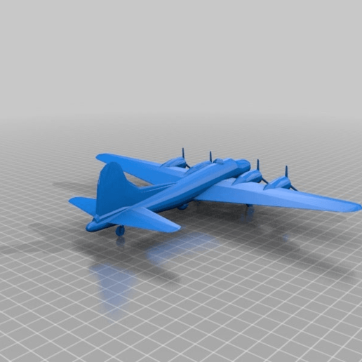 Download free 3D printer templates Low Poly B-17, Homesick Angel ・ Cults