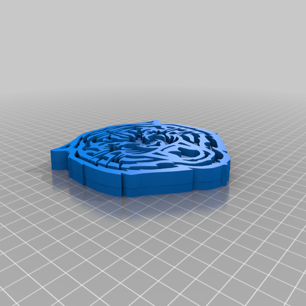 Free STL file LSU Multi Color Coaster・Model to download and 3D print・Cults