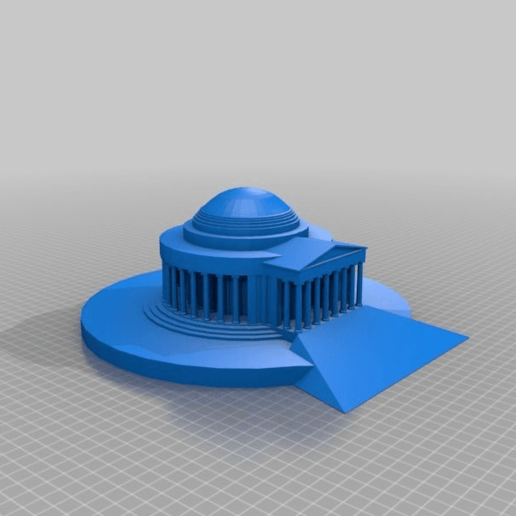 Download free STL file The Jefferson Memorial • 3D print design ・ Cults