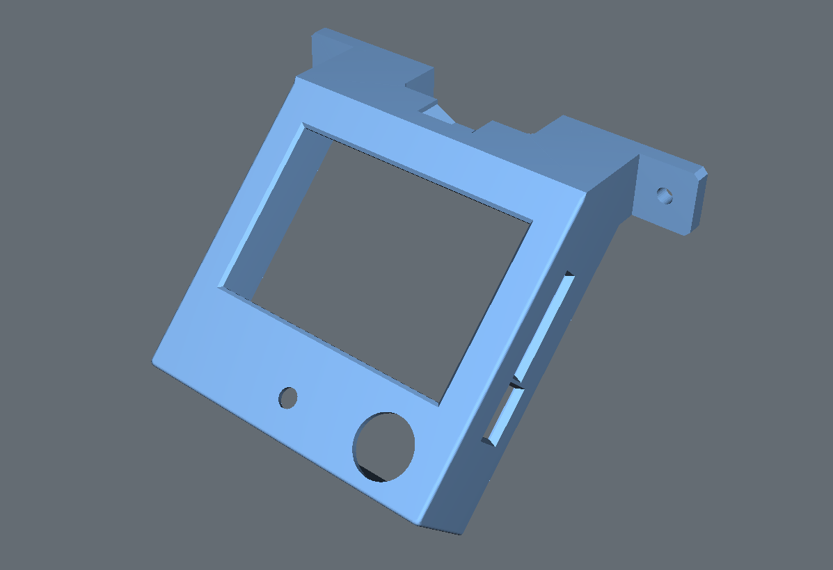 Free STL file LCD Center Mount for BTT TFT35 E3 V3・Model to download ...