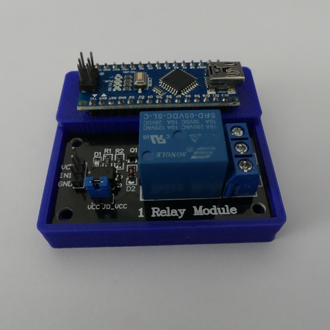 Download free STL file Arduino Nano support and relay • 3D printer ...