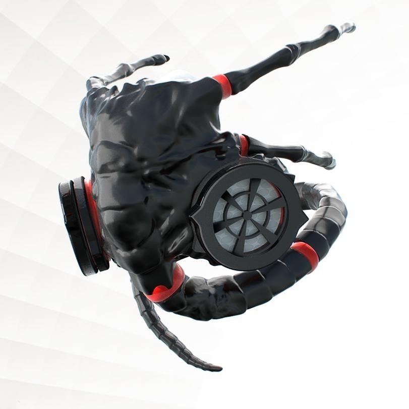 STL file Alien Covid-19 Face Mask 👽・3D print model to download・Cults