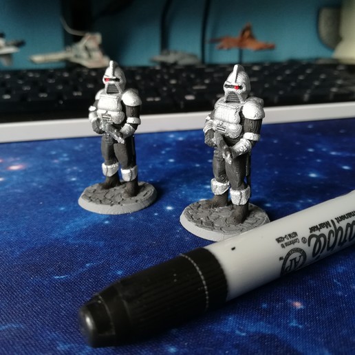 3D printing 28mm Space Raider Centurion Miniature ・ Cults