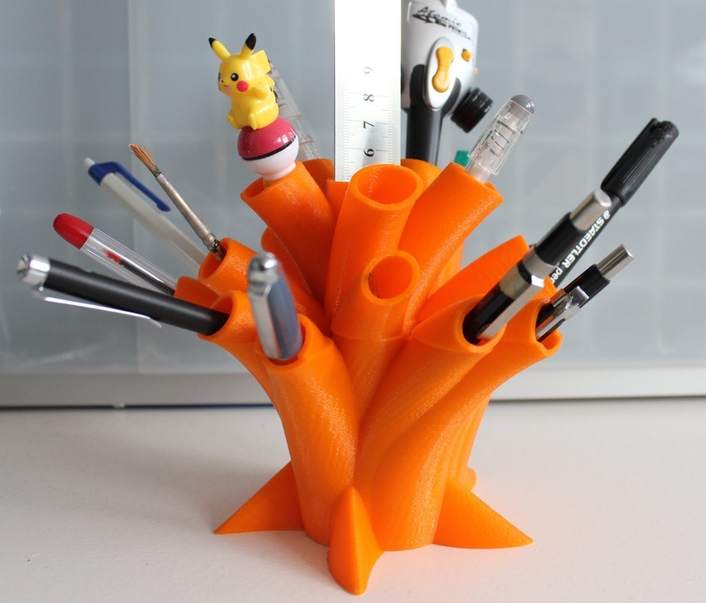 Free STL File Pen Holder 3D Printing Idea To Download Cults