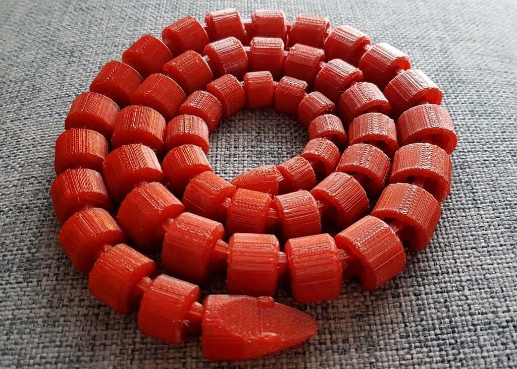 Free STL file Articulated Snake 🐍・3D printer design to download・Cults