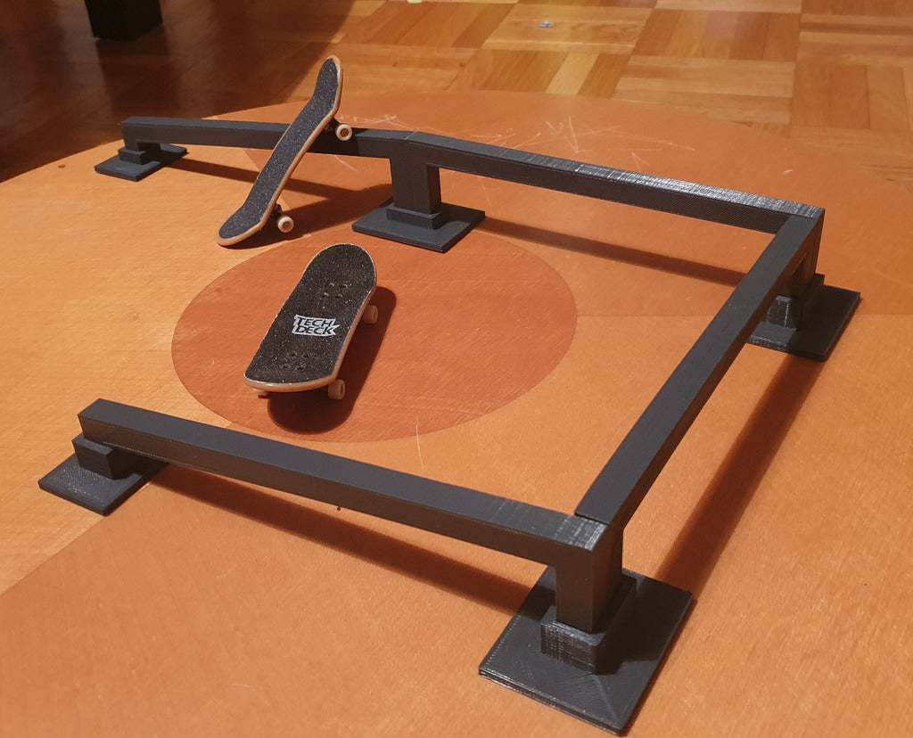 Free STL file Finger Skateboard modular rails・3D printing design to ...