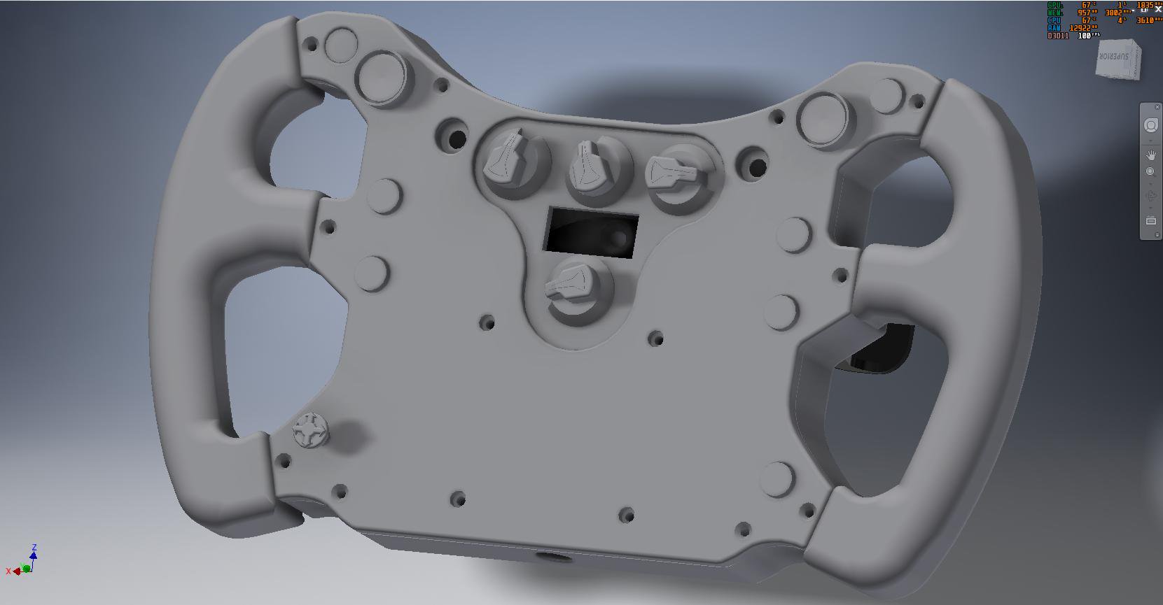 STL file DIY McLaren MP4-12C GT3 Steering Wheel 🛞・3D printing template ...