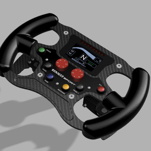 Download STL file DIY FORMULA RENAUL 2.0/3.5 STEERING WHEEL • 3D ...