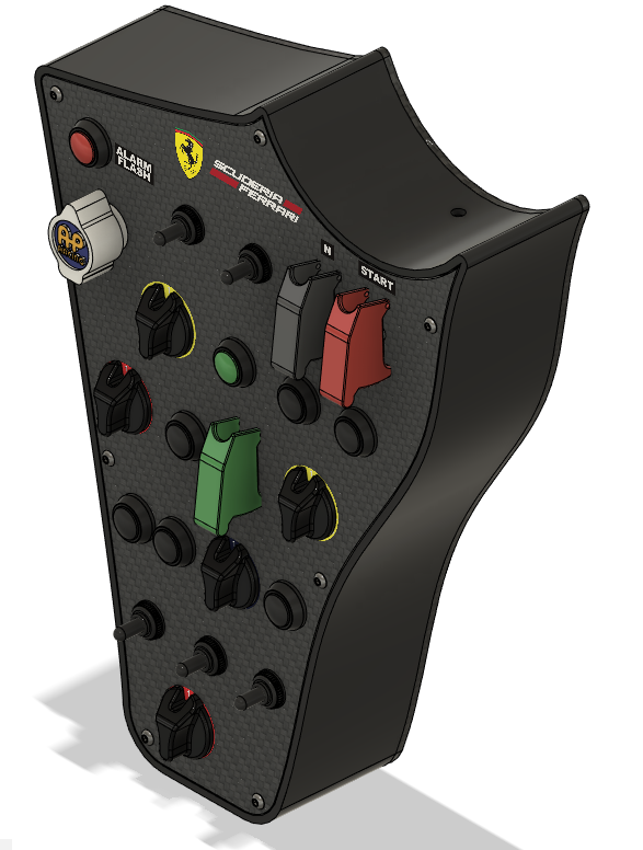 STL file DIY FERRARI 488 BUTTON BOX 📦・3D printable model to download・Cults