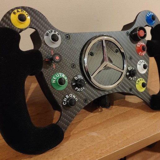 Download STL file DIY MERCEDES AMG GT3 JOYSTICK Steering Wheel • 3D ...