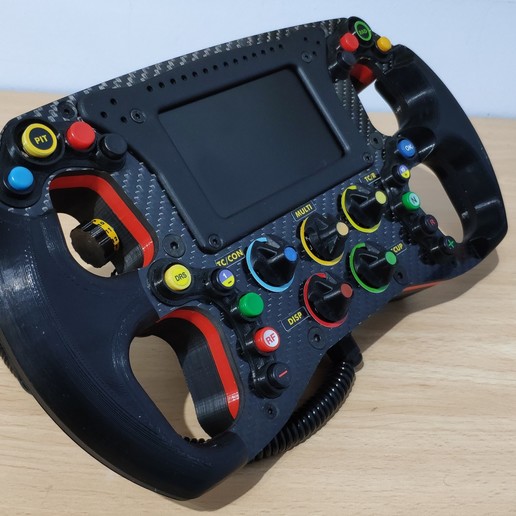 Impresiones 3D DIY FORMULA LCD SWD Steering Wheel ・ Cults