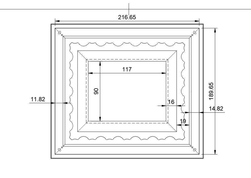 Free STL file simple picture frame 🖼️・Design to download and 3D print・Cults