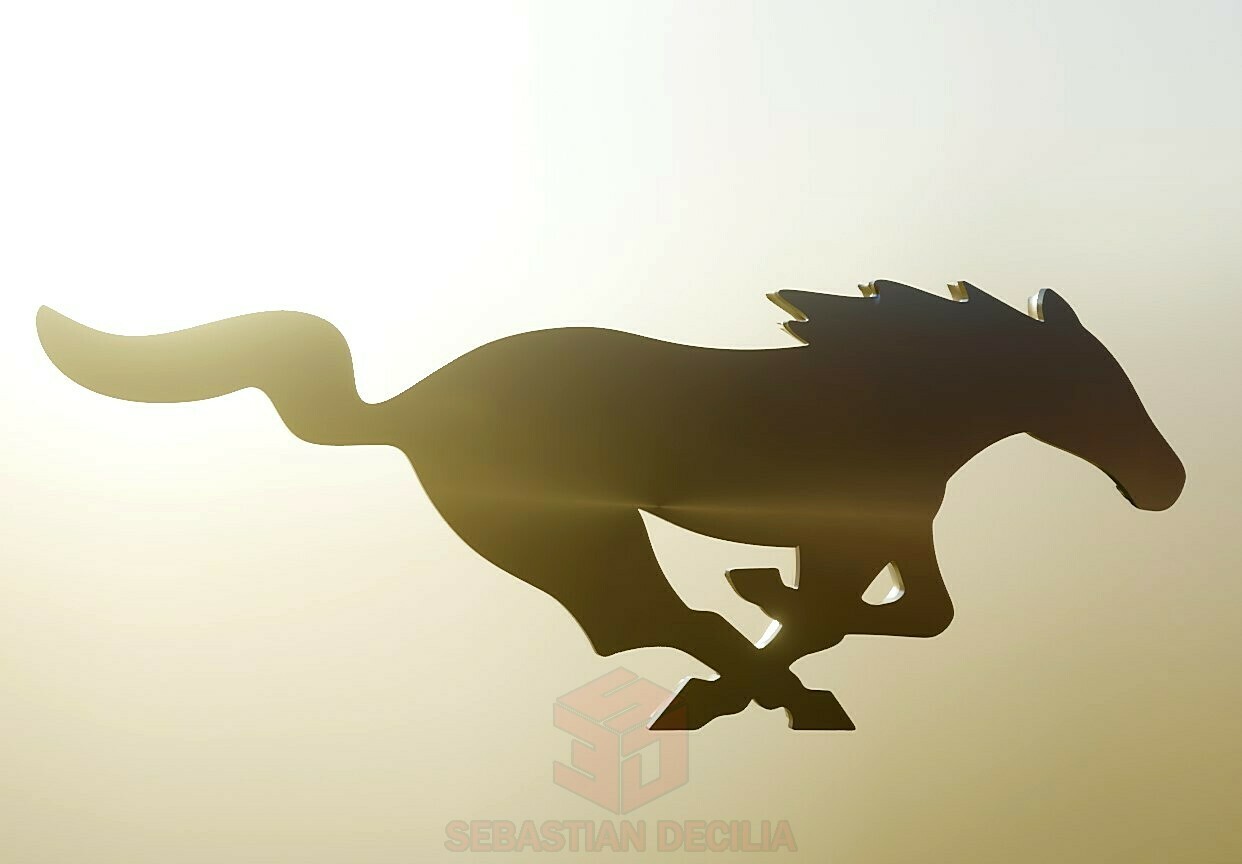 STL file Mustang Original Logo to replace 🐎・3D printing template to ...