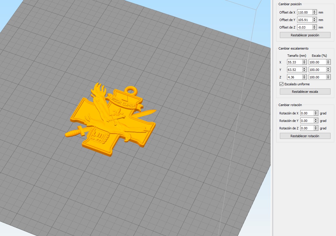 STL file Badge, Medal, Insignia or Key Ring・3D printing design to ...