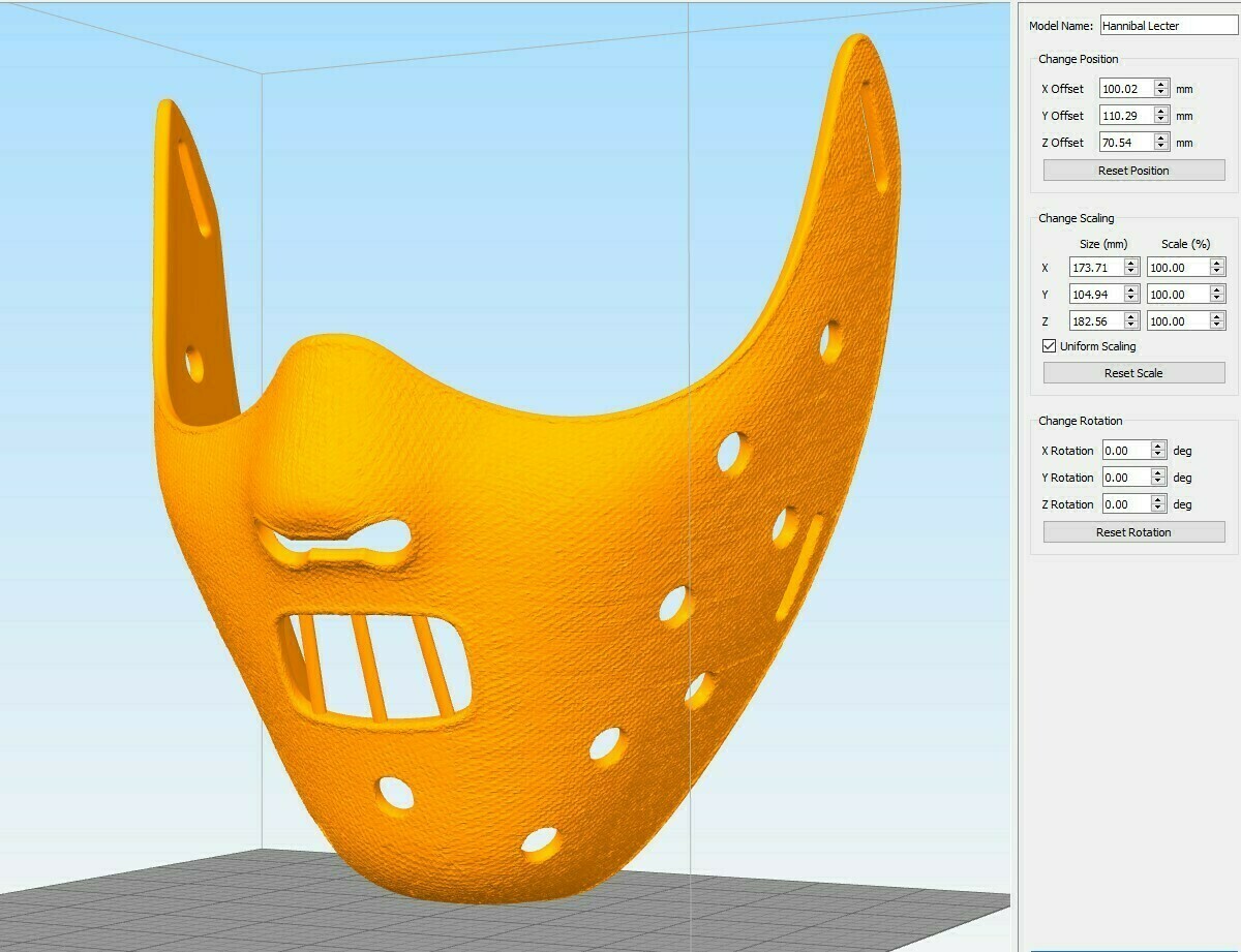 3D file Hannibal Lecter Mask・3D printing template to download・Cults