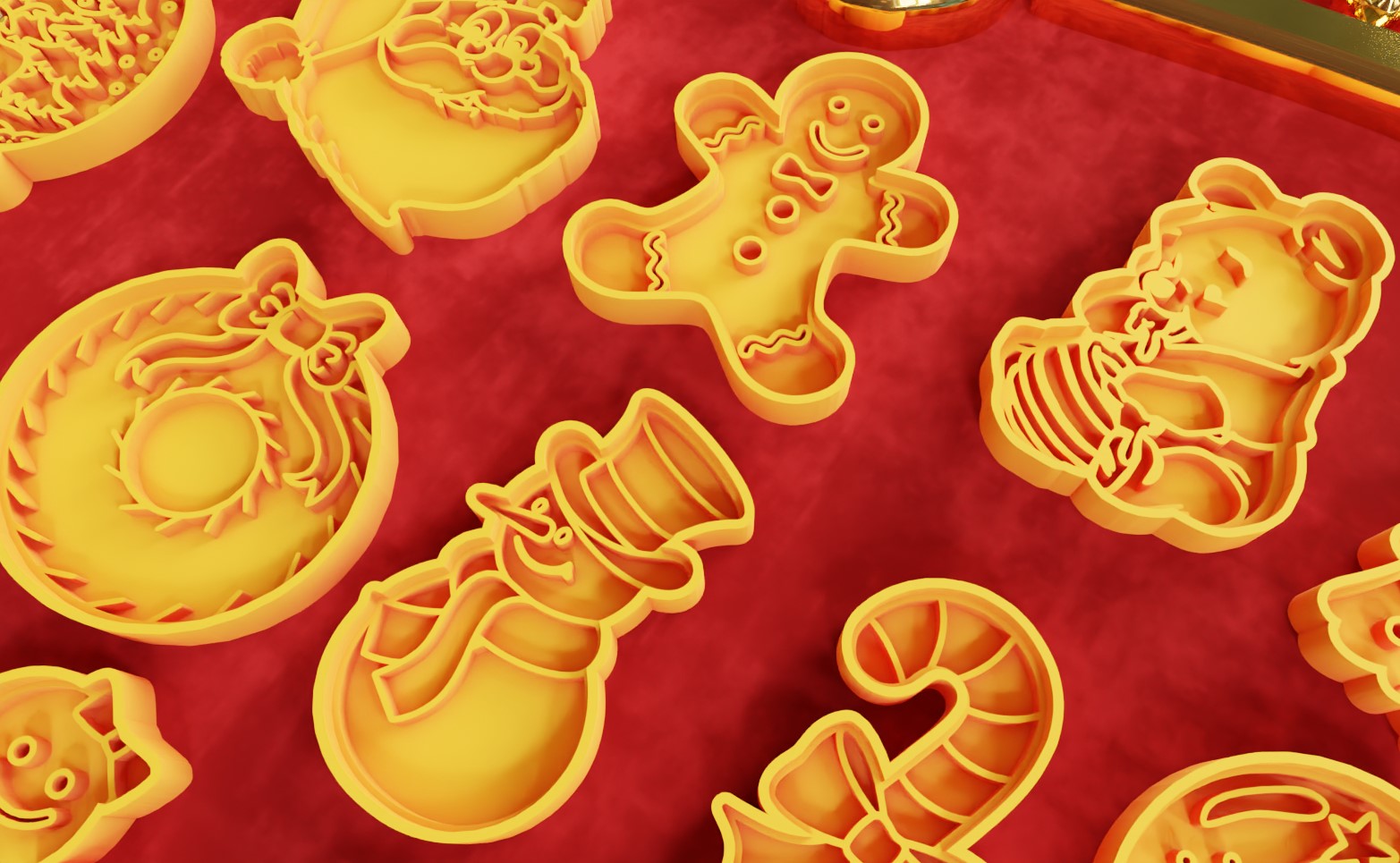 3D file Christmas Cookie Cutters・3D printable model to download・Cults