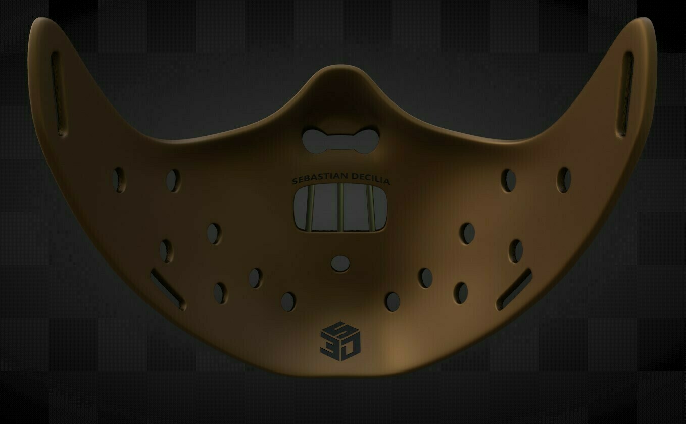 3D file Hannibal Lecter Mask・3D printing template to download・Cults