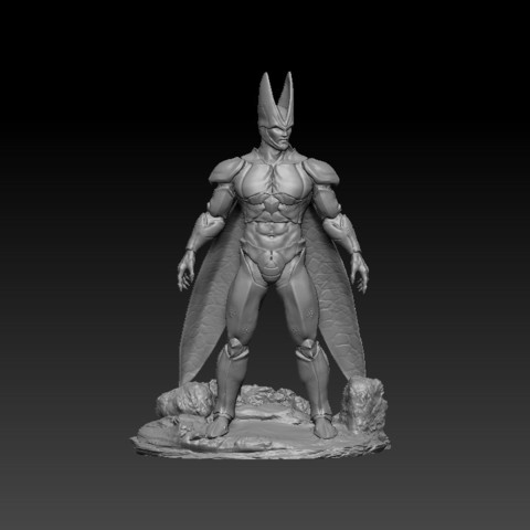Download 3D printing templates Dragon Ball Realistic Cell ・ Cults