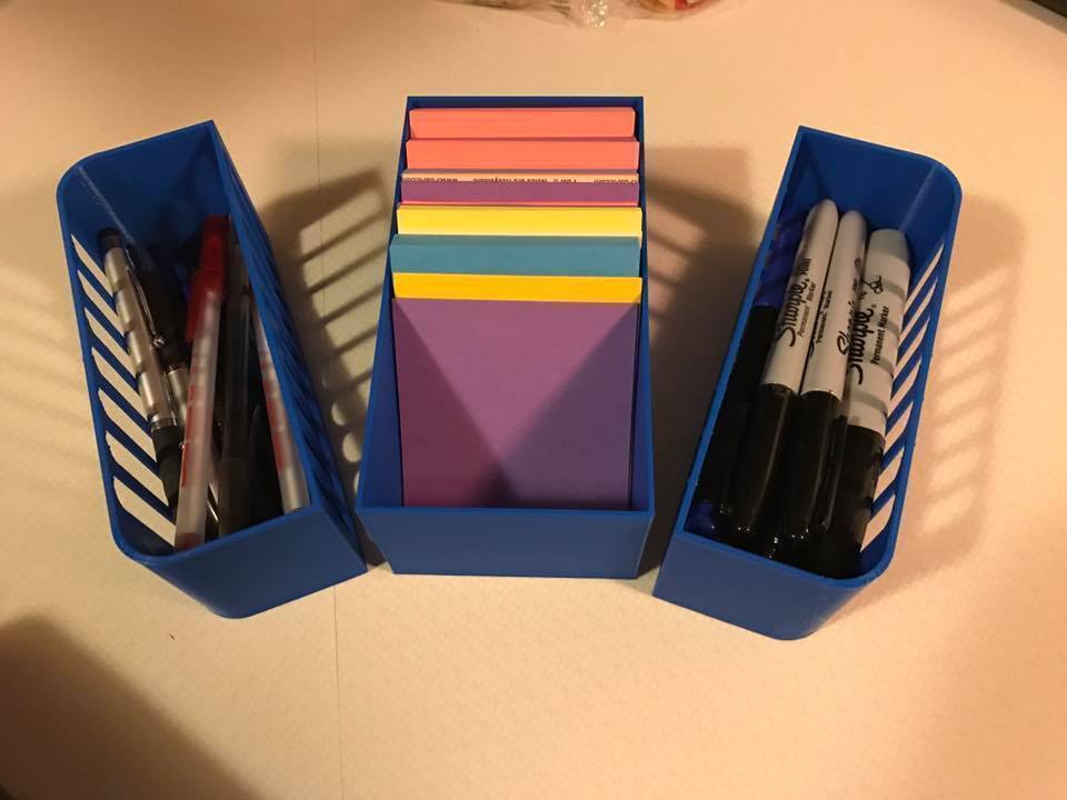 Download free STL file Lunch Box Post It Organizer • 3D printing design ...