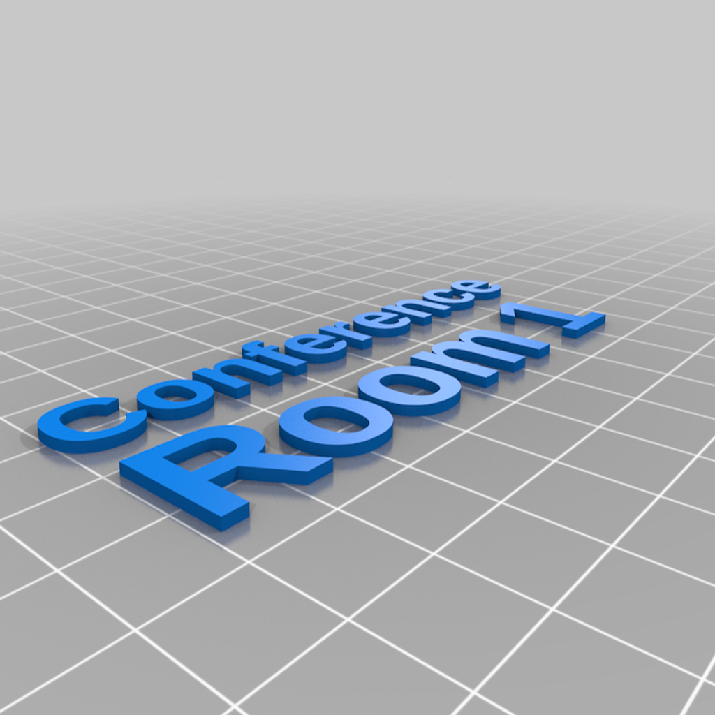 Free STL file Conference Room 3 Sign・3D printer design to download・Cults