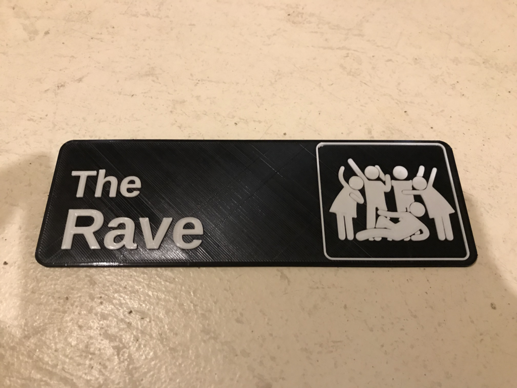 Free STL file The Rave Office Sign 🏢・Object to download and to 3D print ...
