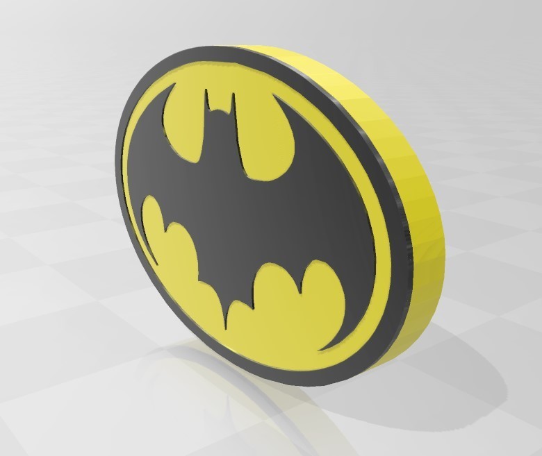 Free 3MF file 1989 batman logo painting, with led lighting 🖼️・3D print ...