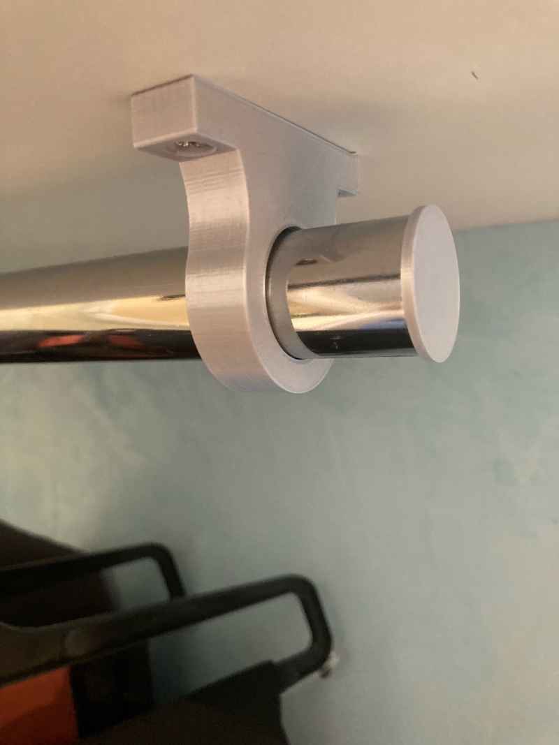 STL file Clothes hanging rail supports 🛁・Template to download and 3D ...