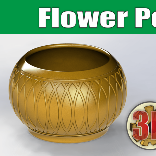 Download free STL file Flower Pot • 3D printing model ・ Cults