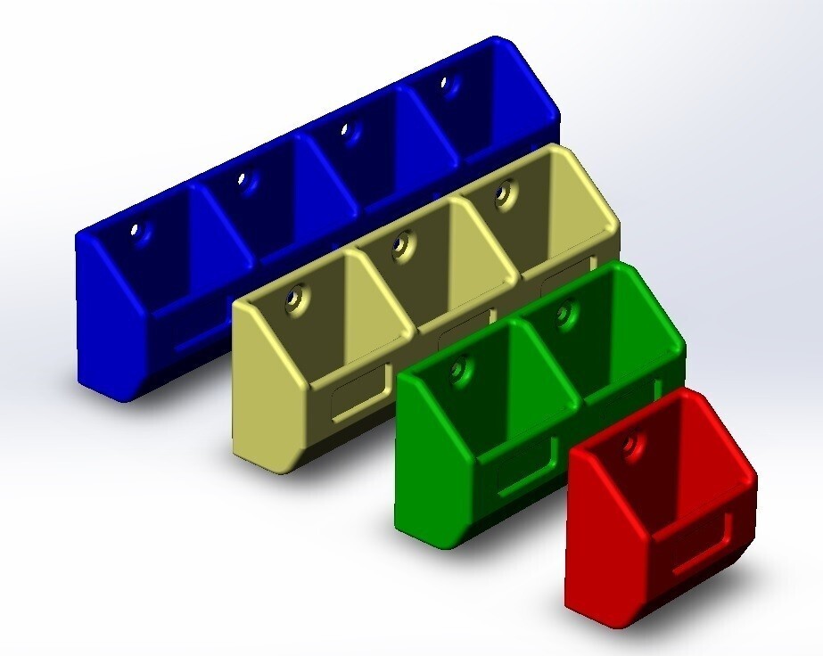 Free STL file Wall Storage Bins・3D printable model to download・Cults