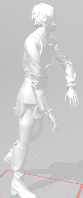 STL file zombie figure 001 woman 1:35・3D printing design to download・Cults