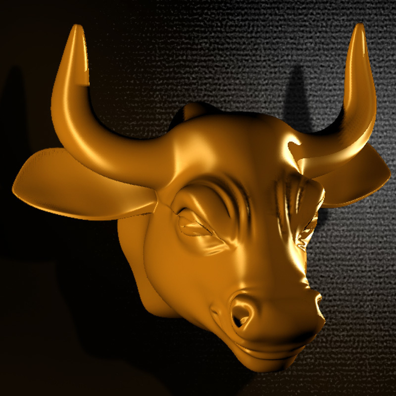 STL file Antique bull face・Design to download and 3D print・Cults