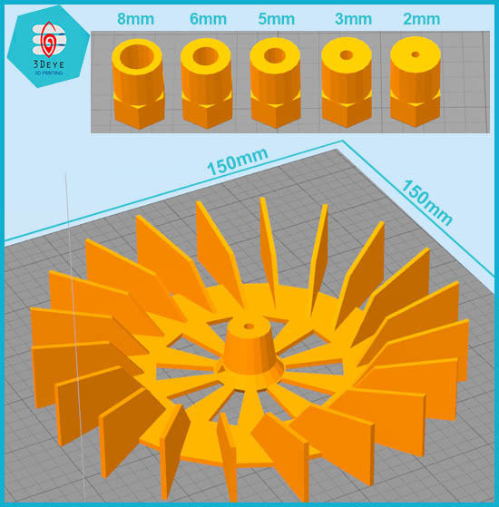 STL file Blower Fan- 150mm・3D printing model to download・Cults
