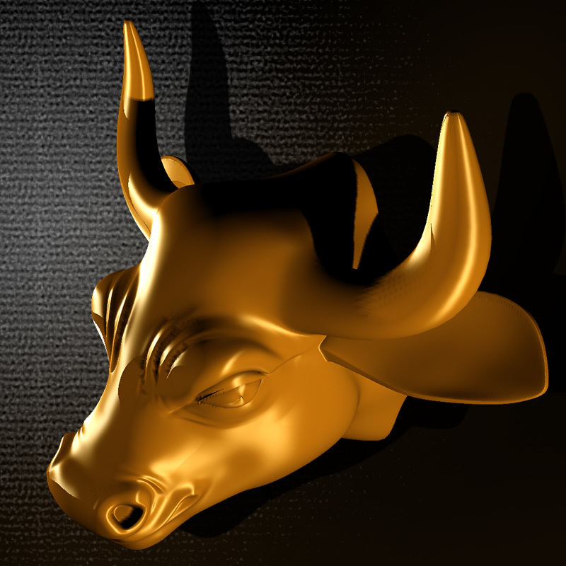 STL file Antique bull face・Design to download and 3D print・Cults
