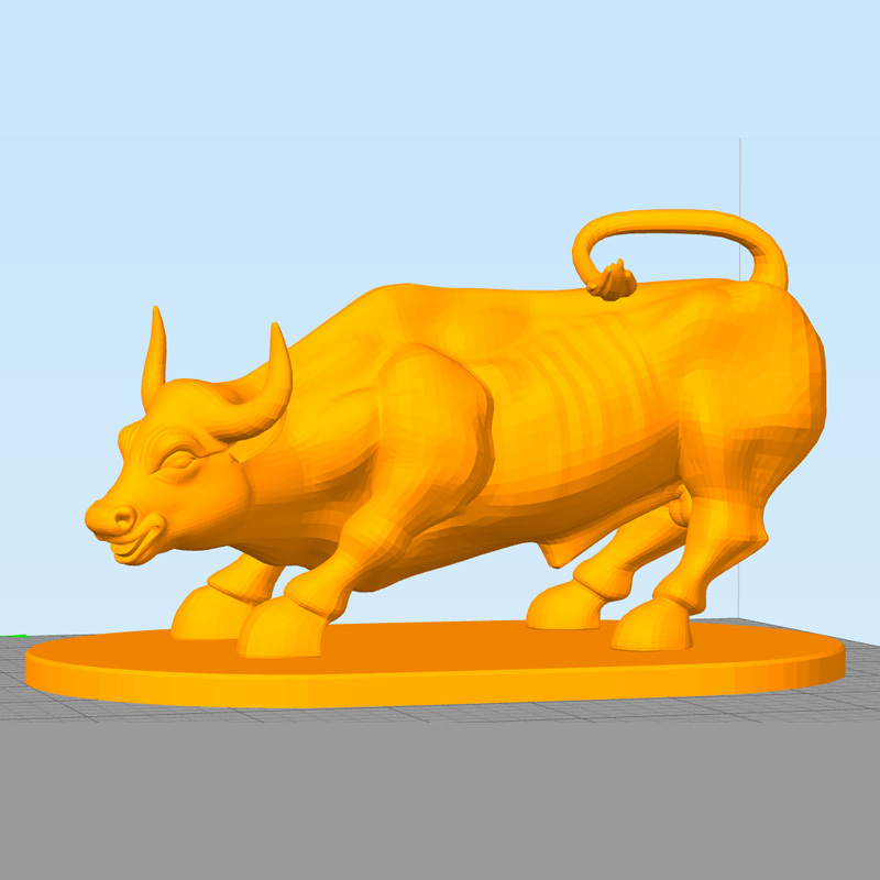STL file bull statue 3d model・3D printing idea to download・Cults