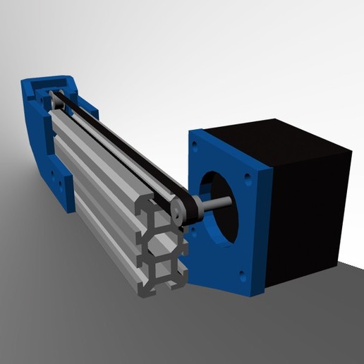 Download STL file 2040 mema17 stepper Motor mount with belt tension ...