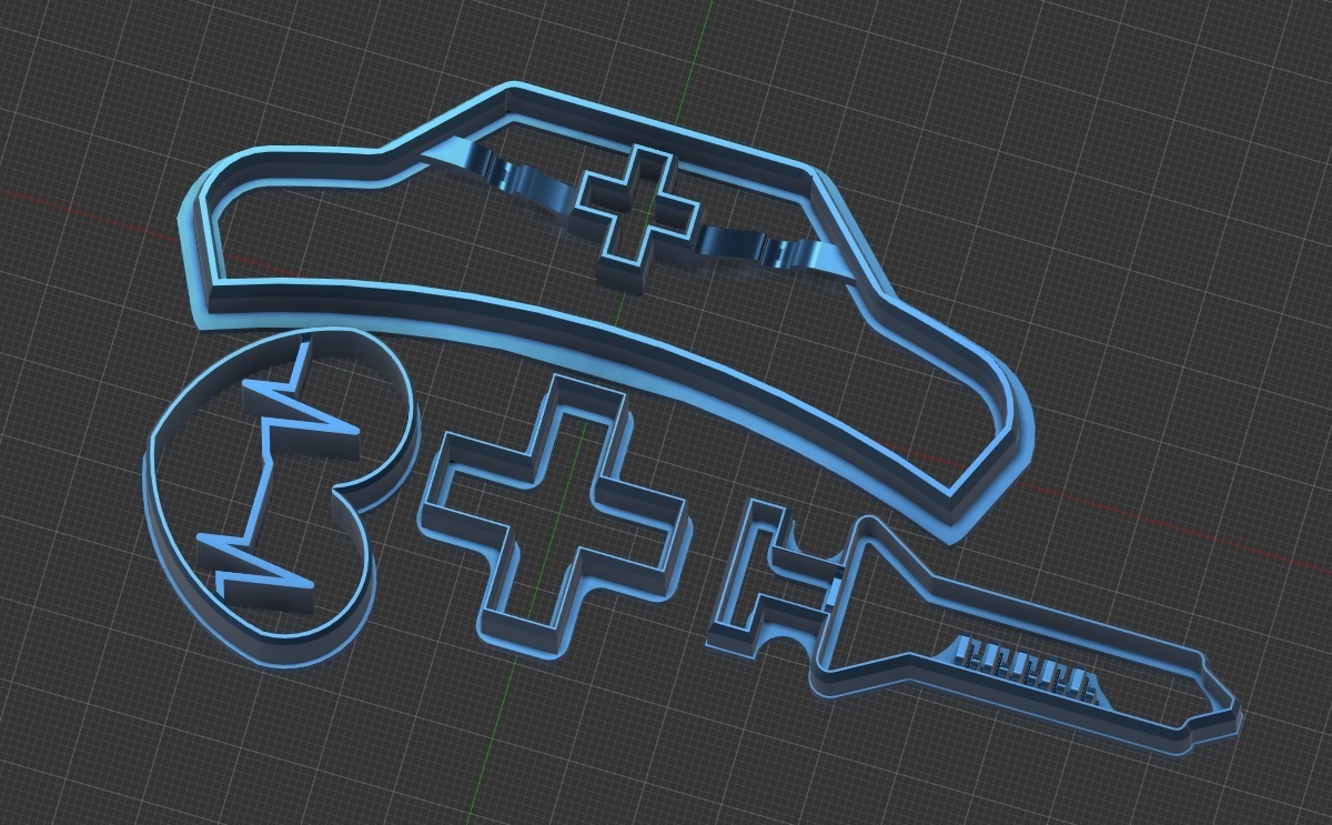 Free STL file Nursing CookieCutters・3D print design to download・Cults