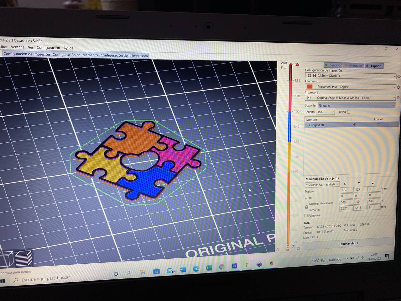 Free STL file AUTISM SUPPORT KEYCHAIN 🗝️・Object to download and to 3D ...