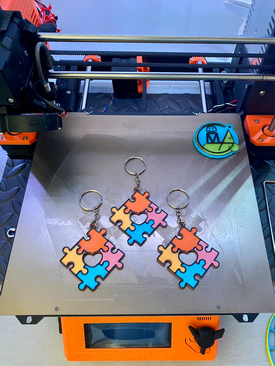 Free STL file AUTISM SUPPORT KEYCHAIN 🗝️・Object to download and to 3D ...