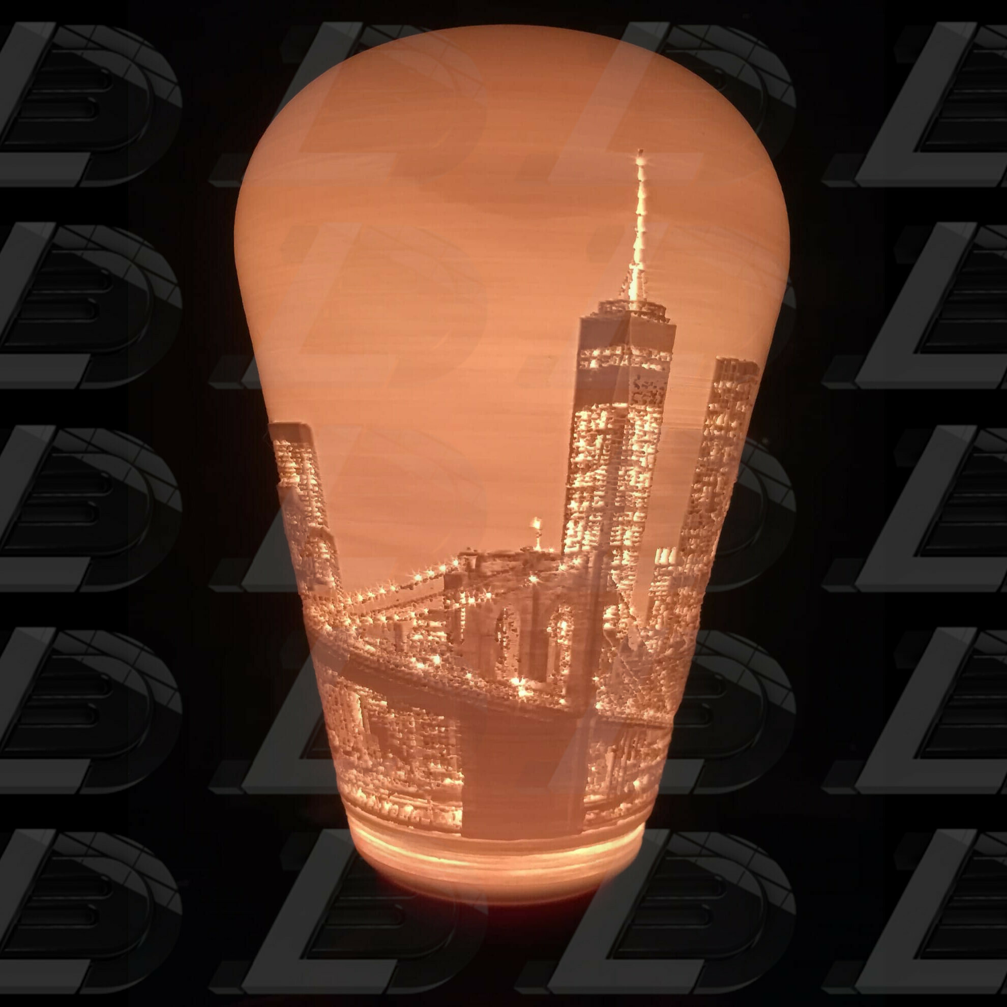STL file New York lithophane bulb (Bulb only)・3D printer design to ...